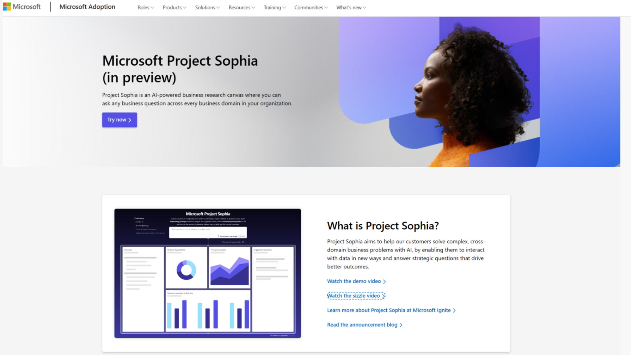 Introducing Microsoft Project Sophia